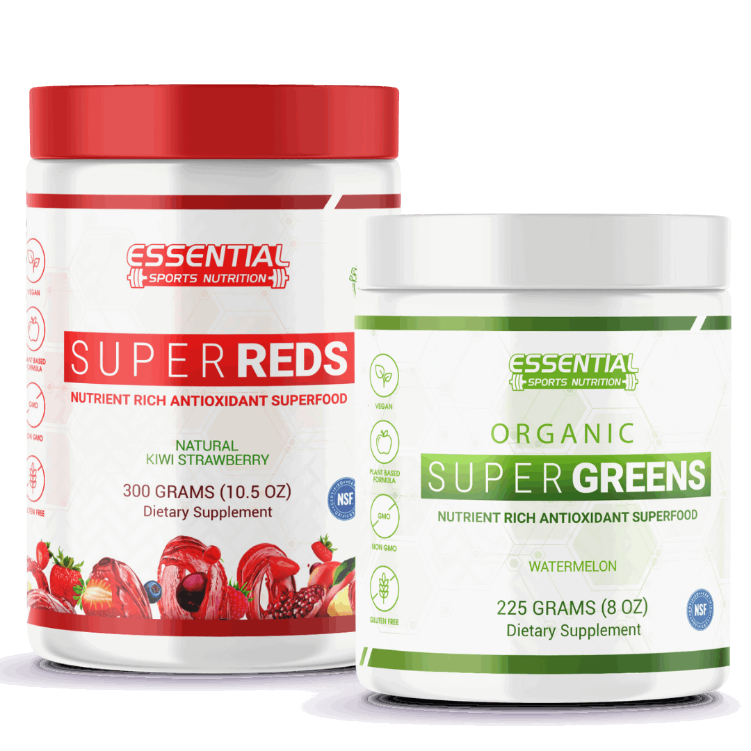 Organic Super Greens + Super Reds – Essential Sports Nutrition