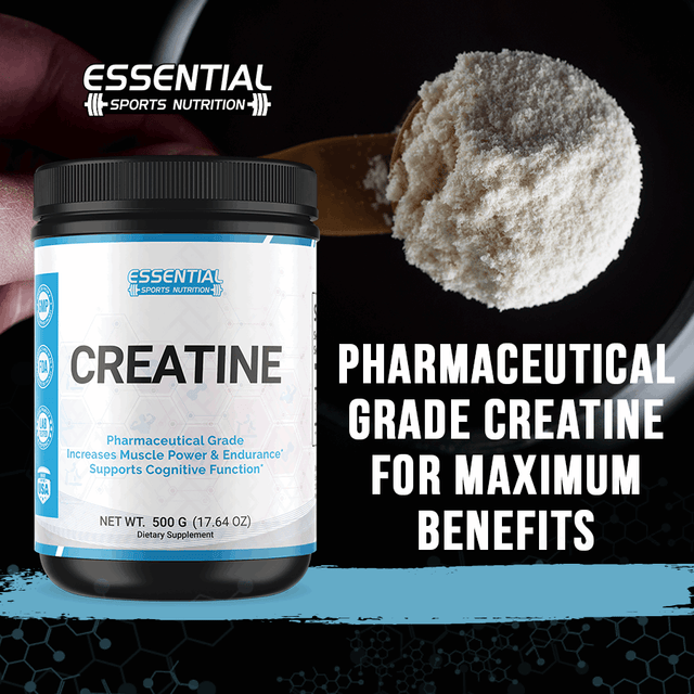Essential Creatine Powder – Pure Monohydrate for Strength – Essential ...