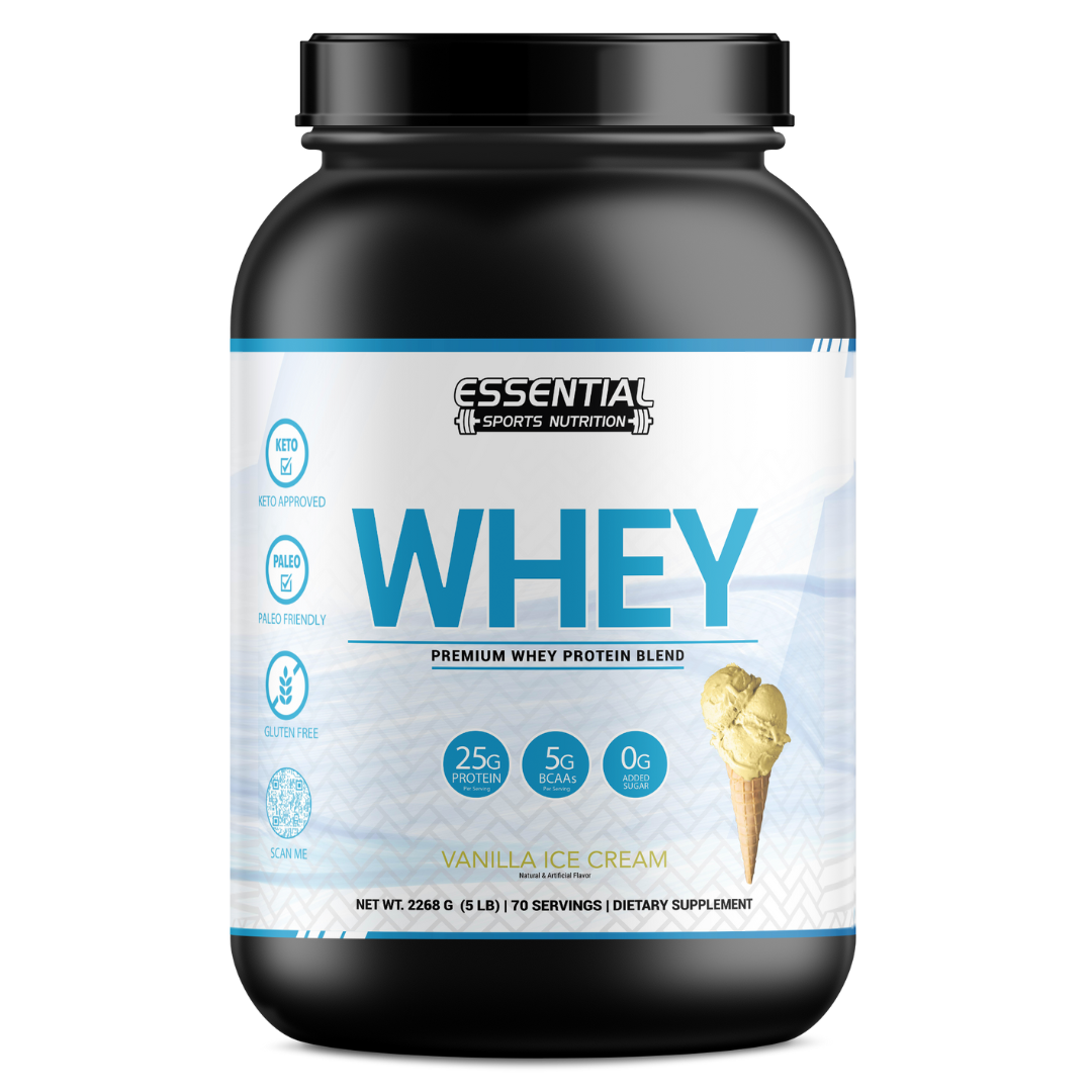 Whey Protein | Vanilla Ice Cream 5lb – Essential Sports Nutrition